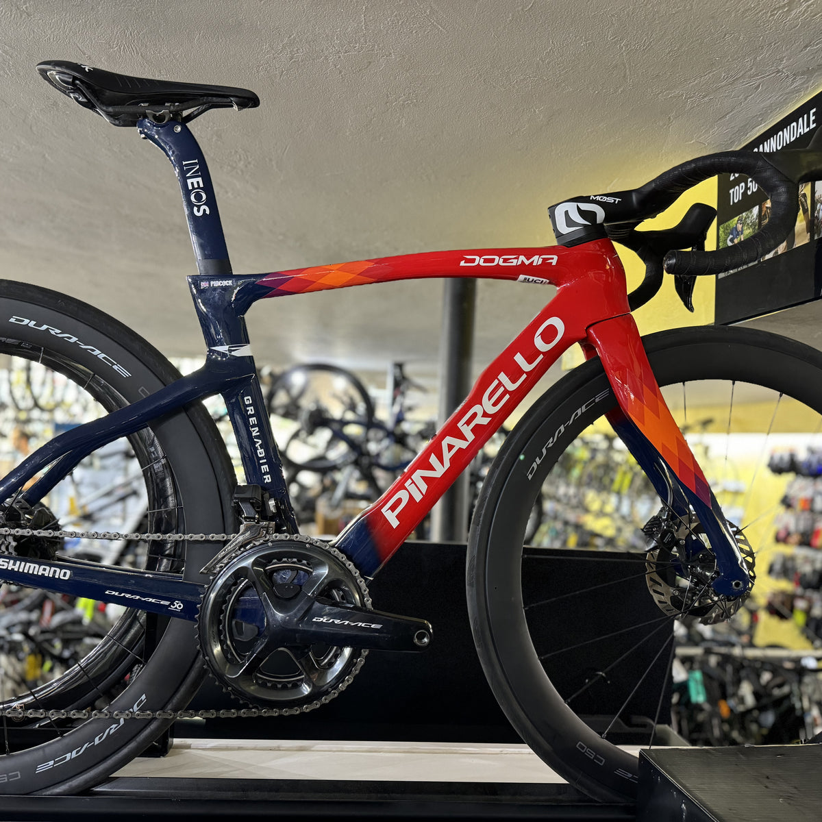 Tom Pidcock's Team INEOS Pinarello Dogma F Dura-Ace Di2 Road Bike - 46 ...